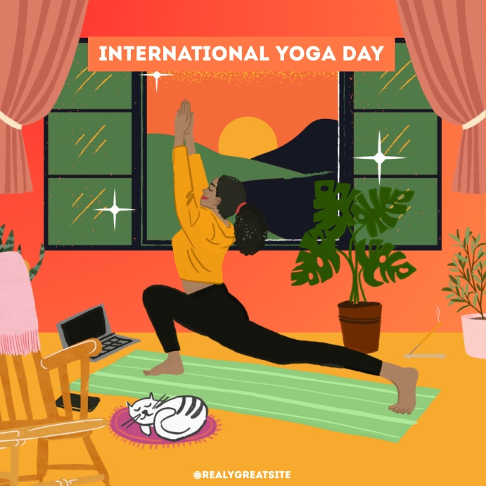 Yoga Day Template | PosterMyWall