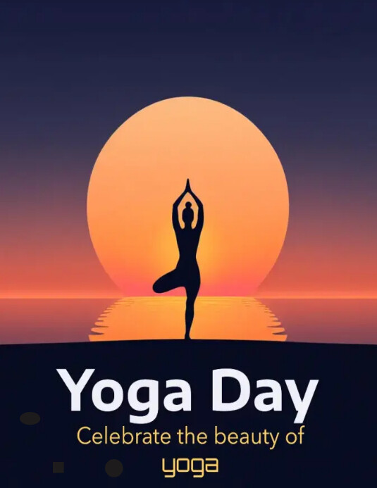 Copy of yoga day | PosterMyWall