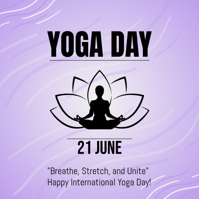 Copy of Yoga day | PosterMyWall