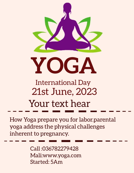 Yoga Day Poster, Yoga Posters, Yoga Flyer Ide Template | PosterMyWall