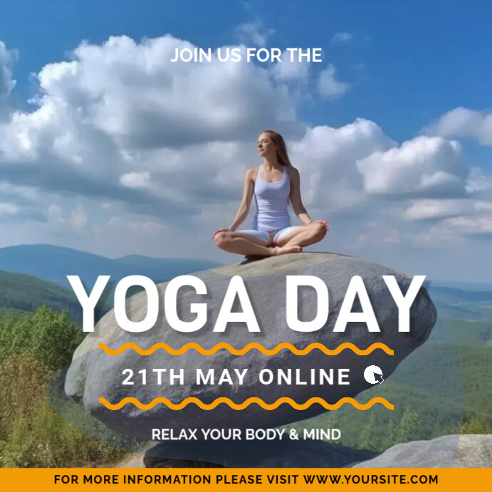 yoga day social media template | PosterMyWall