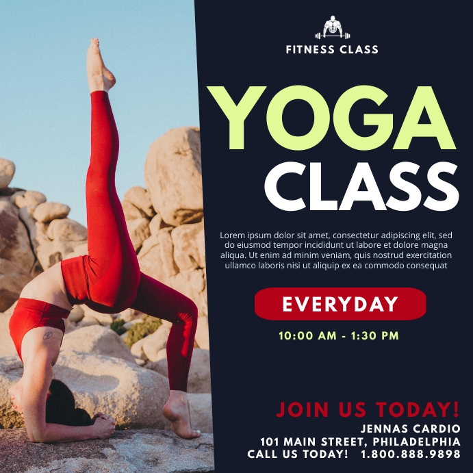 Yoga Template | PosterMyWall