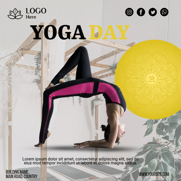 Copy of Yoga Fitness Class AD | PosterMyWall