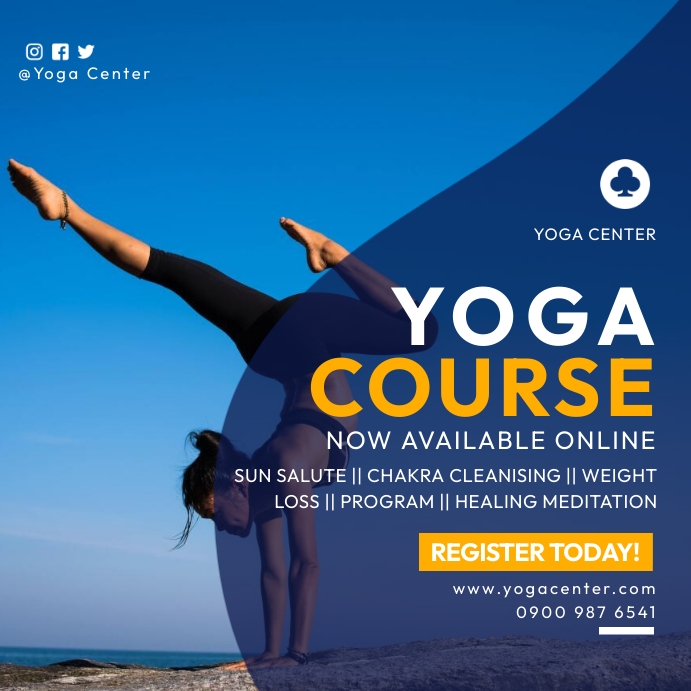 Yoga flyers Template | PosterMyWall