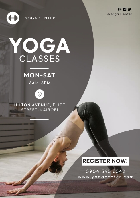 Yoga flyers Template | PosterMyWall