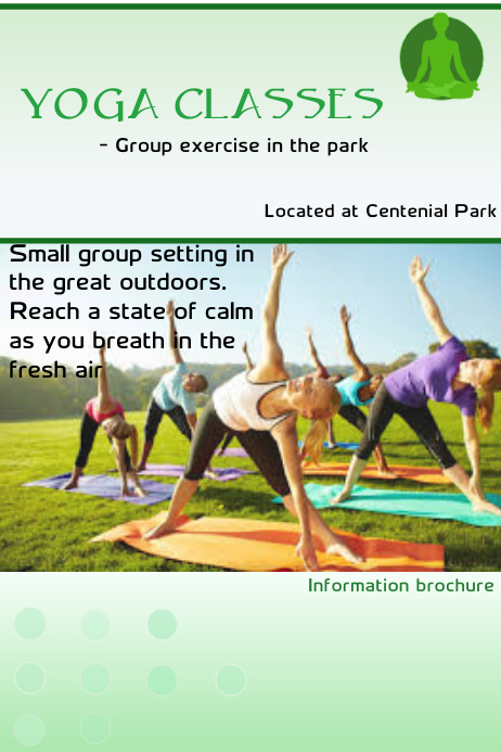 Yoga in the Park Template | PosterMyWall