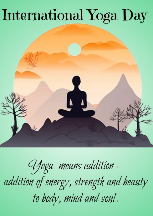 yoga international day Template | PosterMyWall