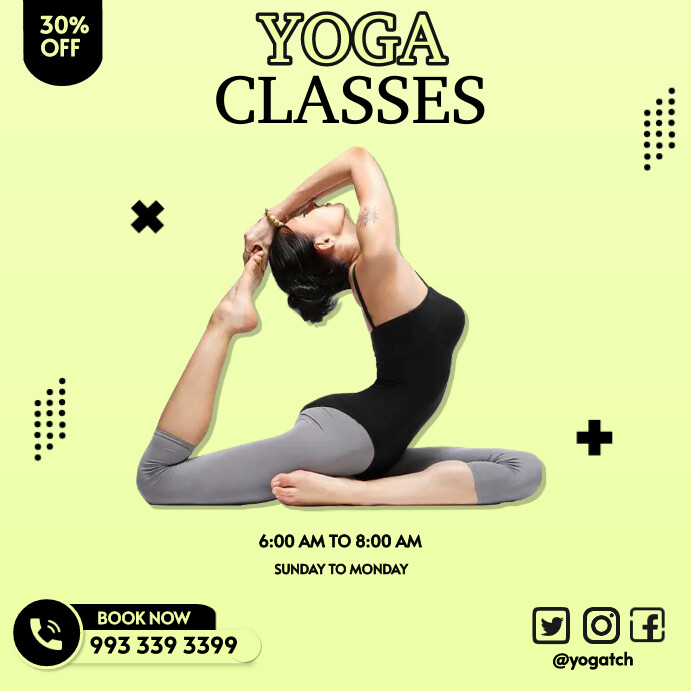yoga poster design template | PosterMyWall