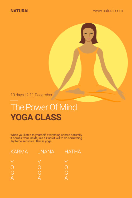 Yoga Poster Template | PosterMyWall