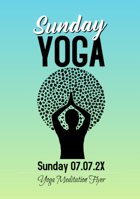 Yoga Sunday Spiritual Meditation Event Template | PosterMyWall