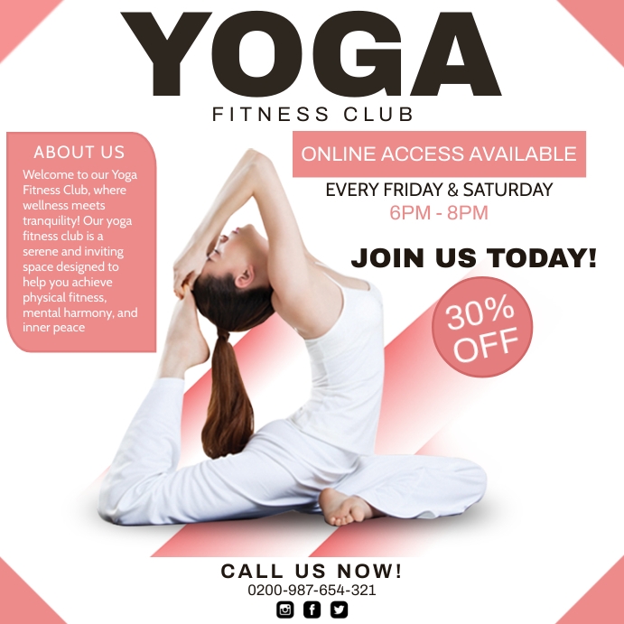 Plantilla de Yoga Template | PosterMyWall