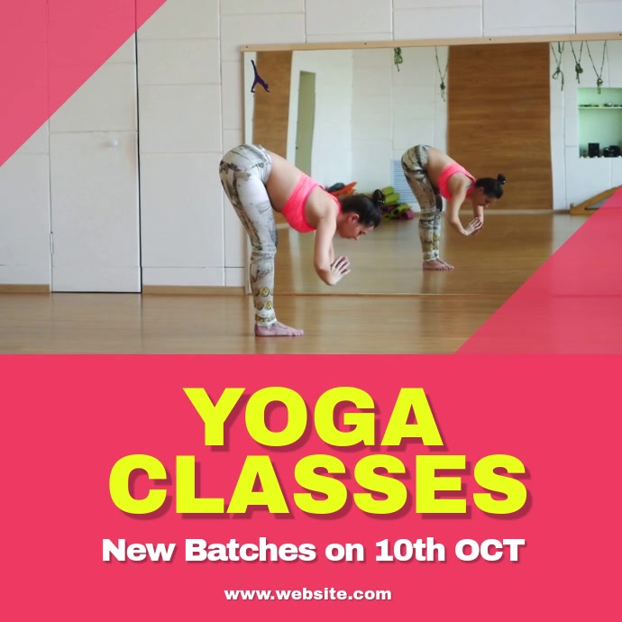 Yoga Video ad Template | PosterMyWall