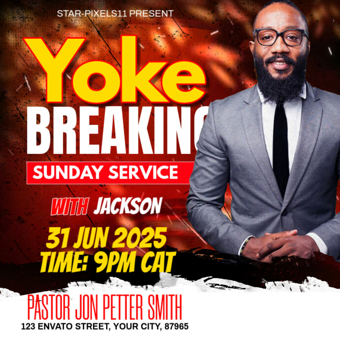 Yoke breaking Template | PosterMyWall