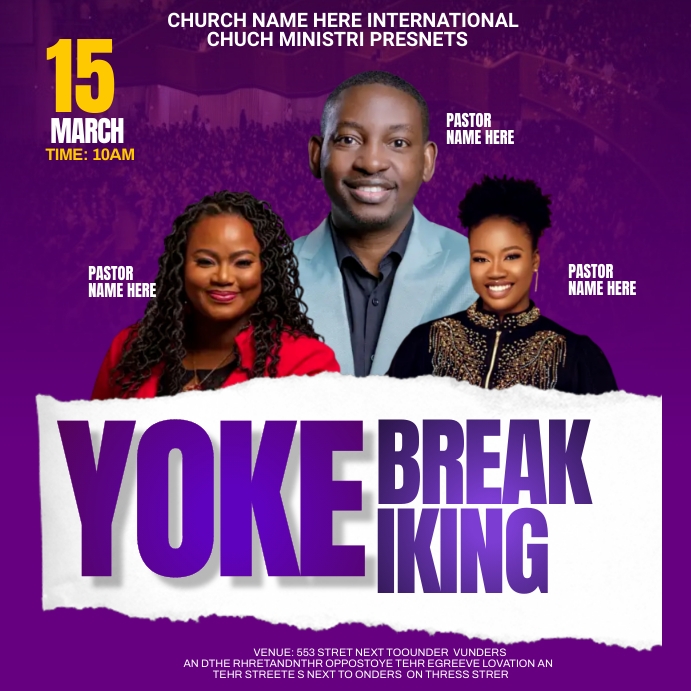 yoke breaking Template | PosterMyWall