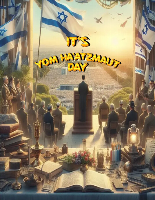 Yom Ha'atzmaut Template | PosterMyWall