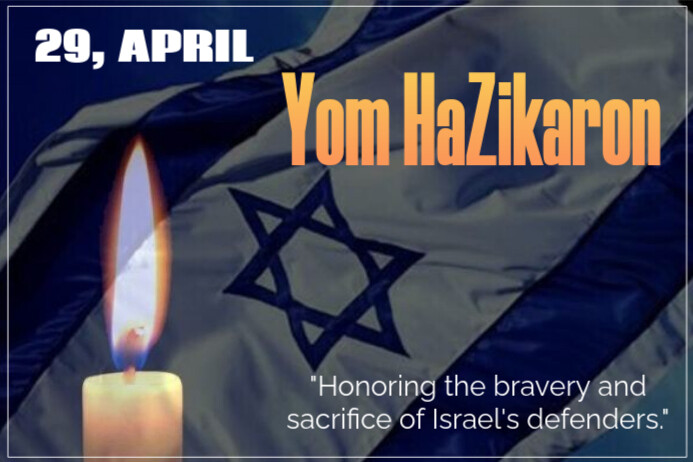 Yom HaZikaron Template | PosterMyWall