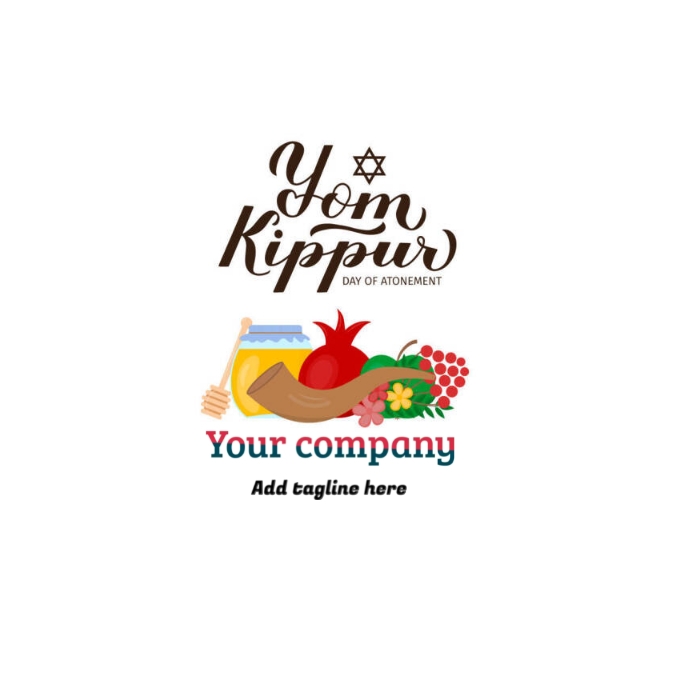 Yom kippur logo design Template | PosterMyWall