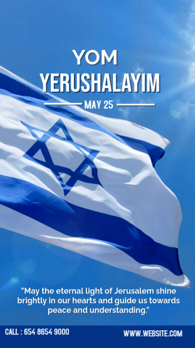 Copy of Yom yerushalayim | PosterMyWall