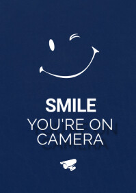 Smile You're On Camera Security Template | PosterMyWall