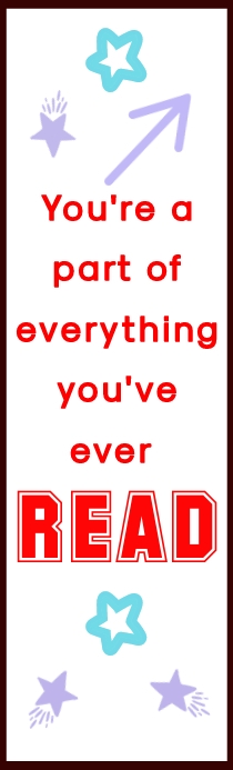 You're what you read- bookmark template | PosterMyWall