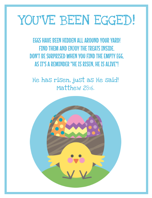 You've Been Egged! Part 1 Template | PosterMyWall