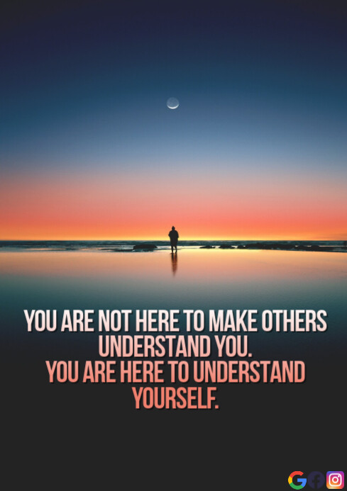 YOU AND YOURSELF QUOTE TEMPLATE | PosterMyWall