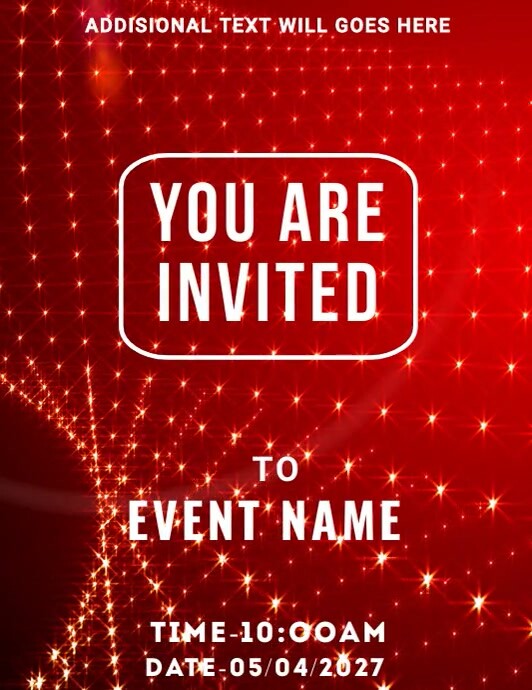 Plantilla de You are invited | PosterMyWall