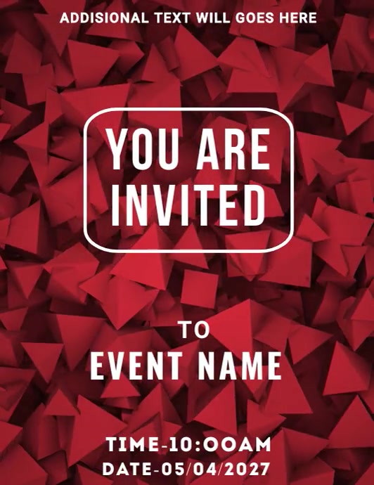 You are invited Template | PosterMyWall