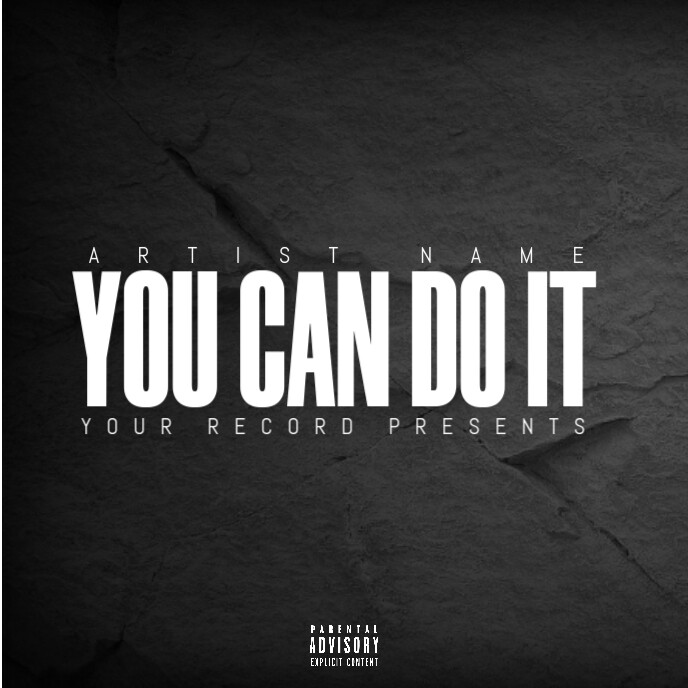 Copy of You can do it mixtape cover | PosterMyWall