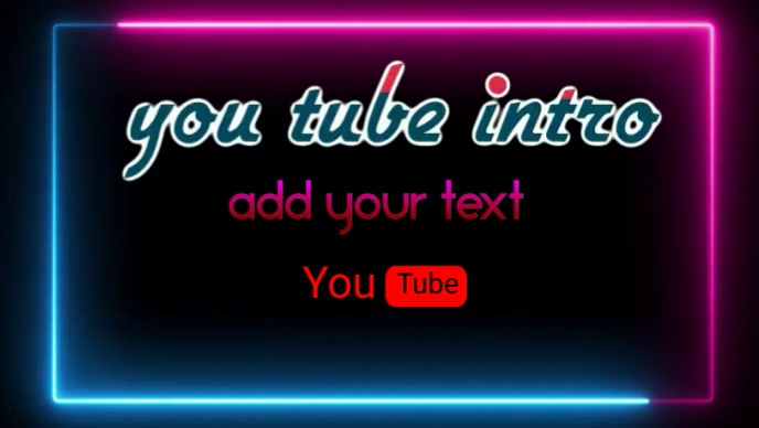 you tube intro Template | PosterMyWall