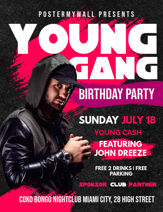 Young Gang Birthday Party Ithempulethi | PosterMyWall