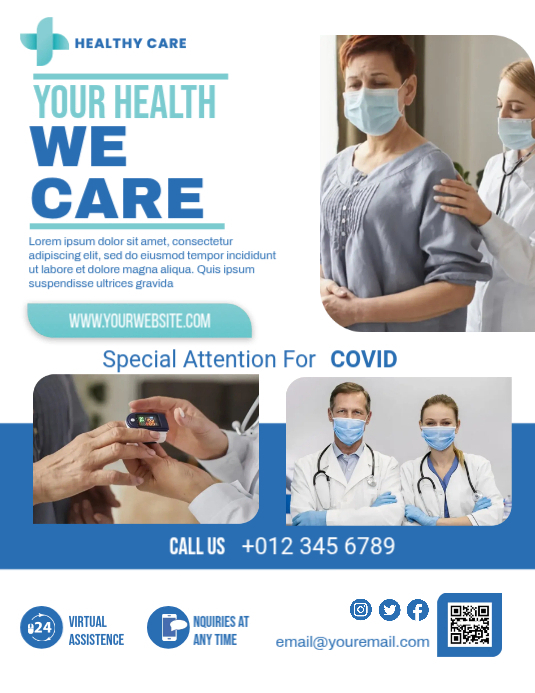 Your Health We Care Template | PosterMyWall