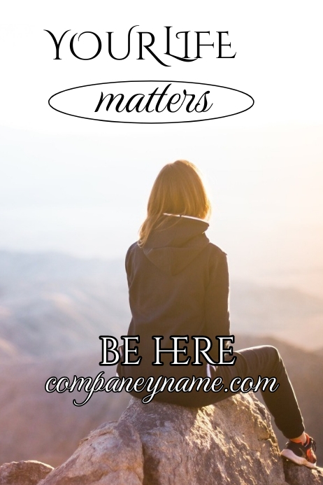 Plantilla de Your Life Metters Phrase Teamplete | PosterMyWall