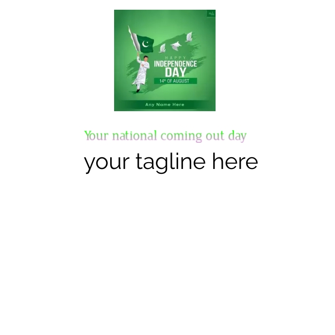 Your national coming out day Template | PosterMyWall