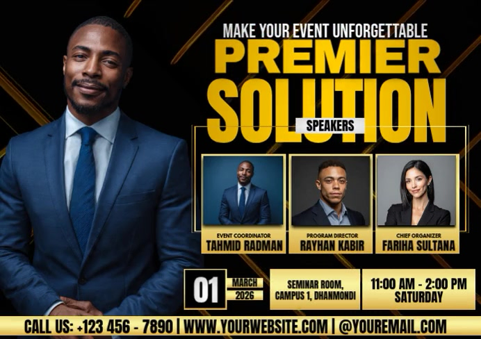 Your Premier Event Planning Solution Template | PosterMyWall