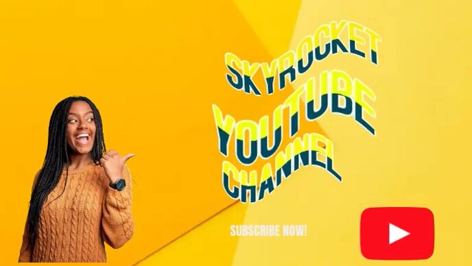 YOUTBE CHANNEL PROMOTION Template | PosterMyWall