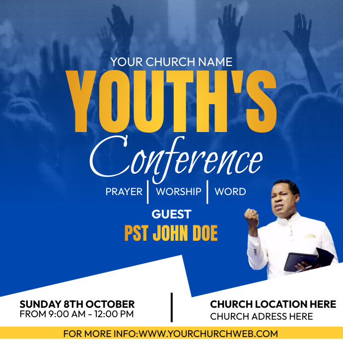 Plantilla de youth’s conference | PosterMyWall