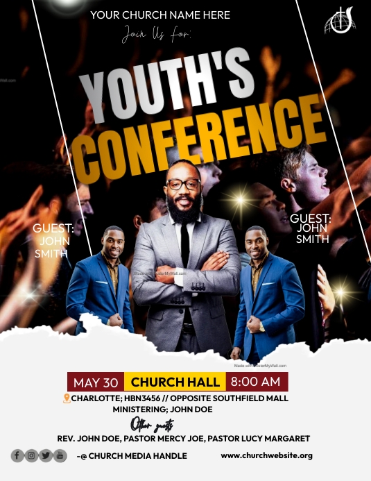youth's conference Template | PosterMyWall