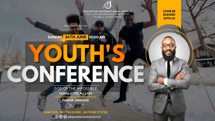Youth's Conference Template | PosterMyWall