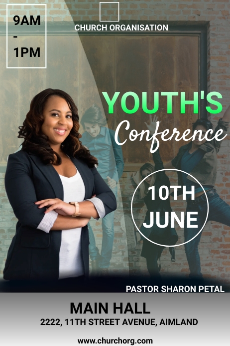 youth's conference poster Template | PosterMyWall