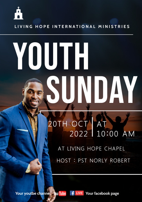 Youth's Sunday Template | PosterMyWall