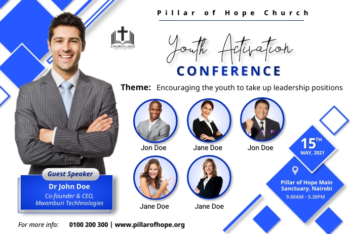 Youth activation conference Template | PosterMyWall
