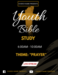 Youth Bible Study Flyer Template | PosterMyWall