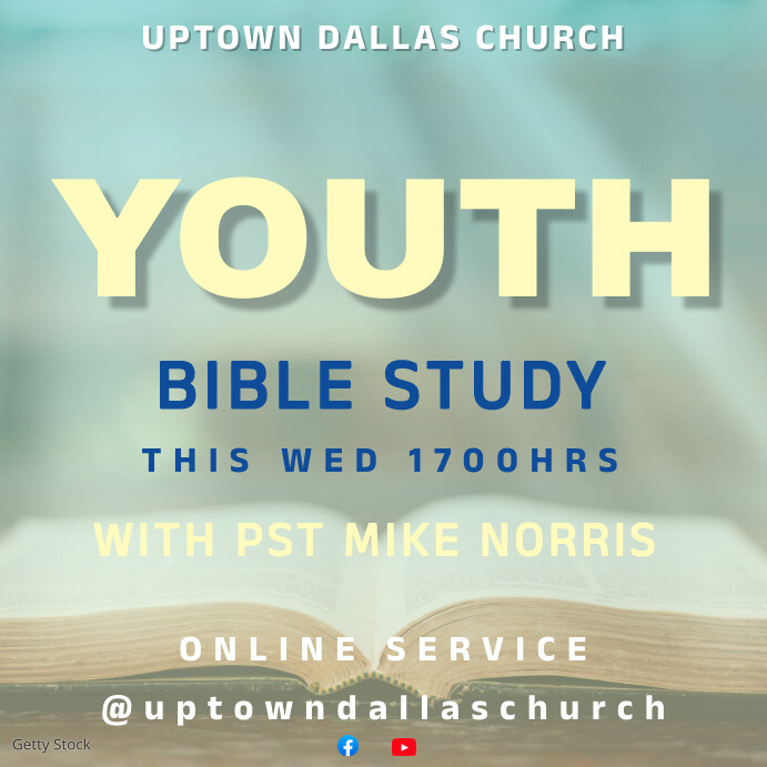 Youth bible study Template | PosterMyWall