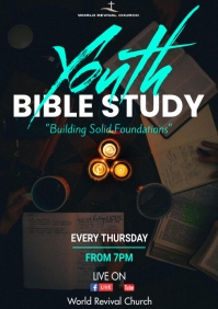 youth bible study poster Template | PosterMyWall