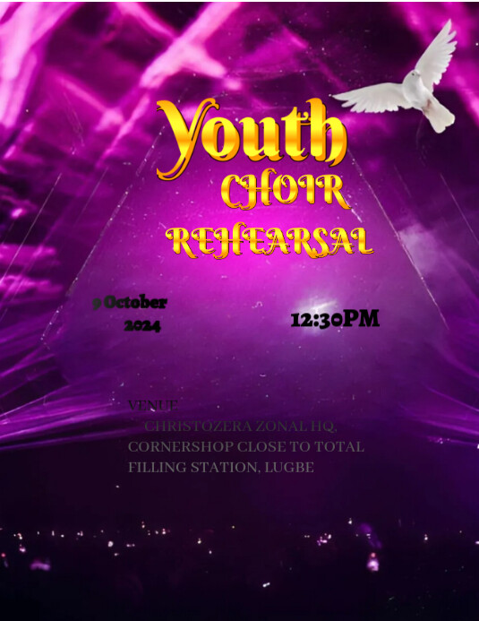 Copy of Youth choir rehearsal | PosterMyWall