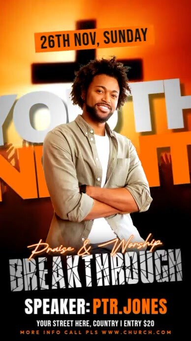 Youth Church Breakthrough Night Template | PosterMyWall