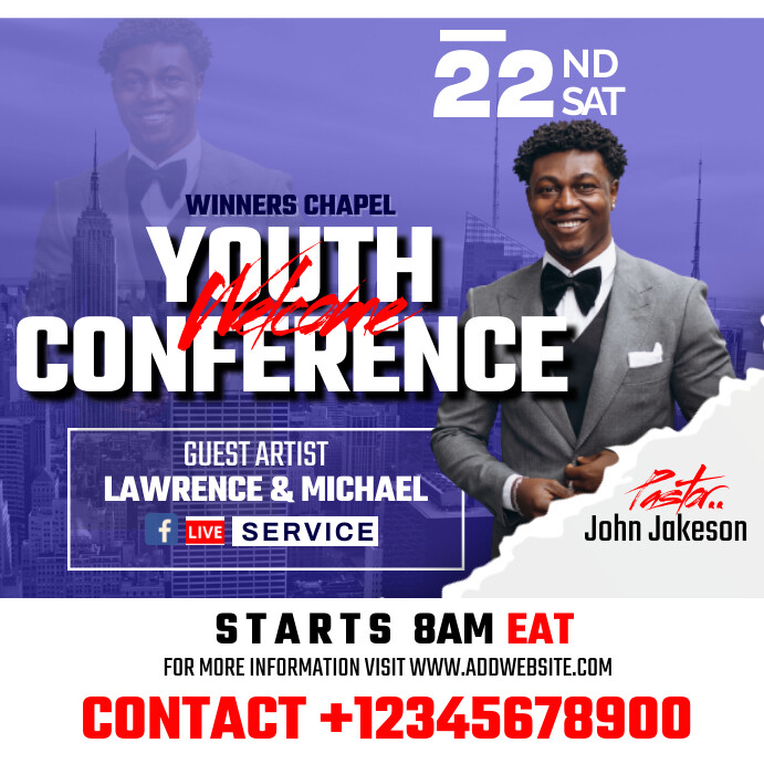 Youth CHURCH EVENT Template | PosterMyWall