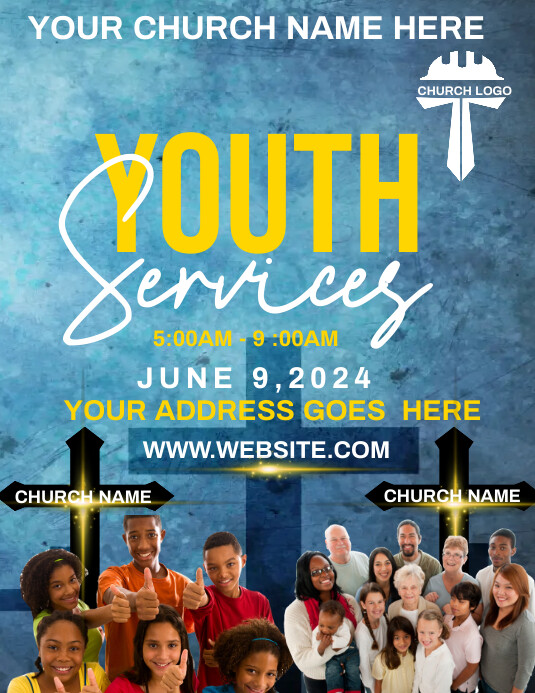 youth church flyer Template | PosterMyWall