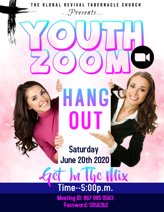 Copy of Youth Church Zoom Flyer | PosterMyWall